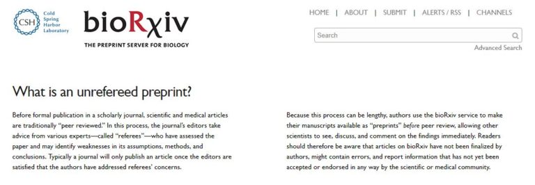 Definition of a preprint | BioSerendipity